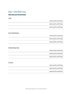 Ikigai Worksheets & Ikigai Chart - Exercise Sheets